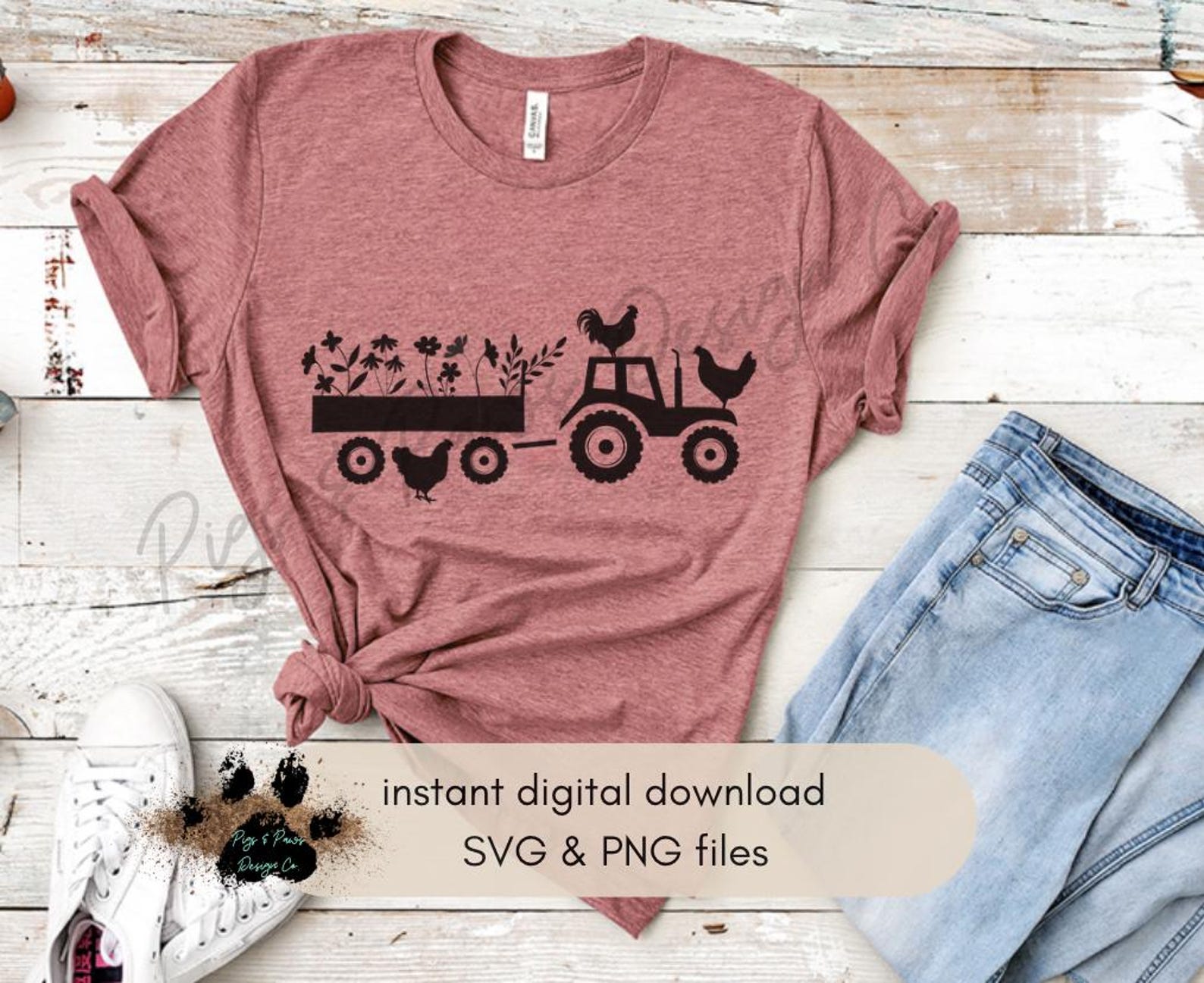 Chicken SVG PNG File Bundle: Farm & Homestead Designs (digital Download ...