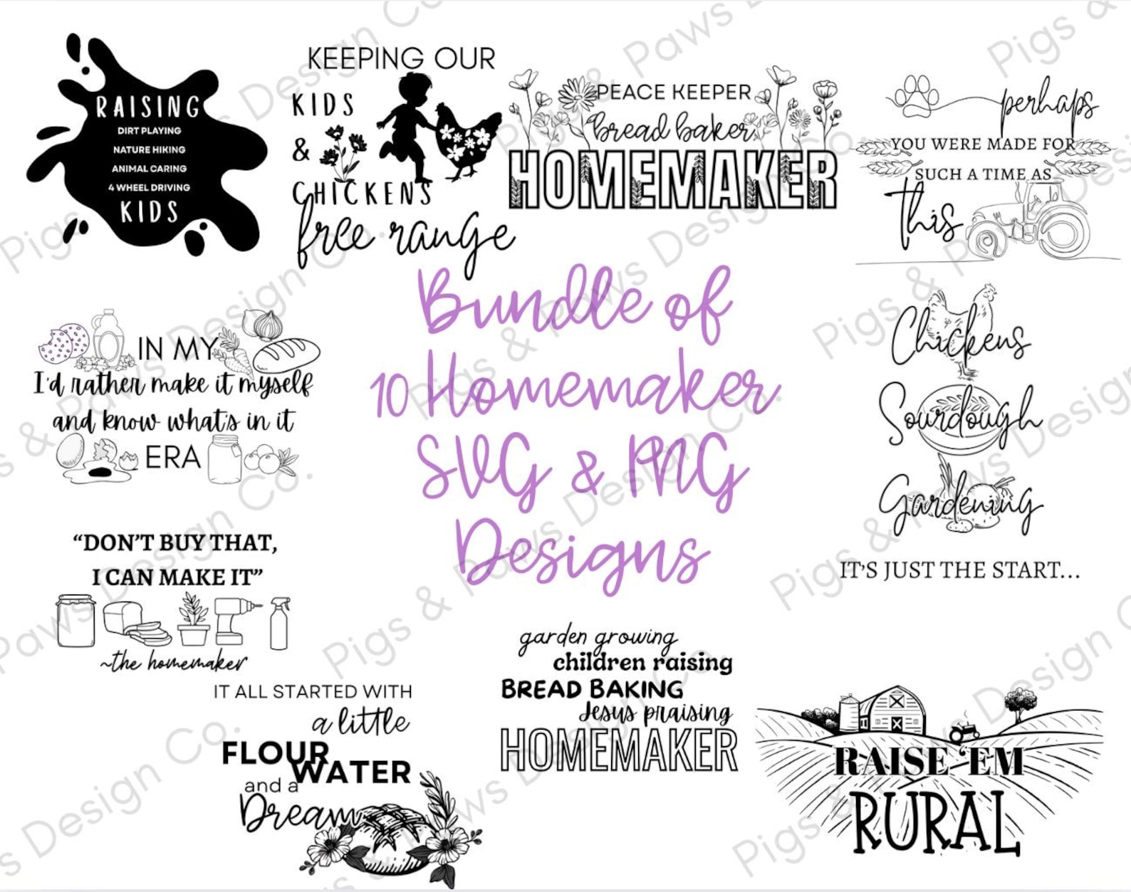 Homemaker SVG PNG Files: Homestead Designs (digital Download) - Etsy