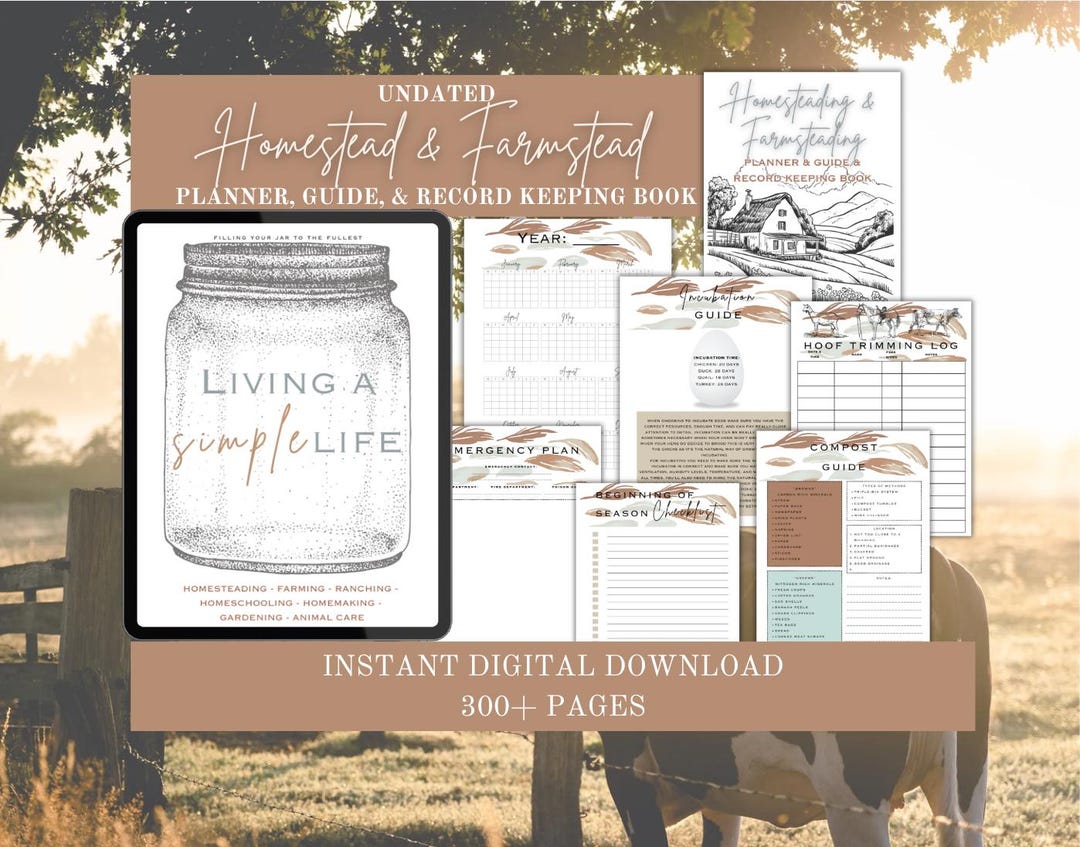 The Homestead & Farmstead Planner, Guide, and Record Keeping Book ...