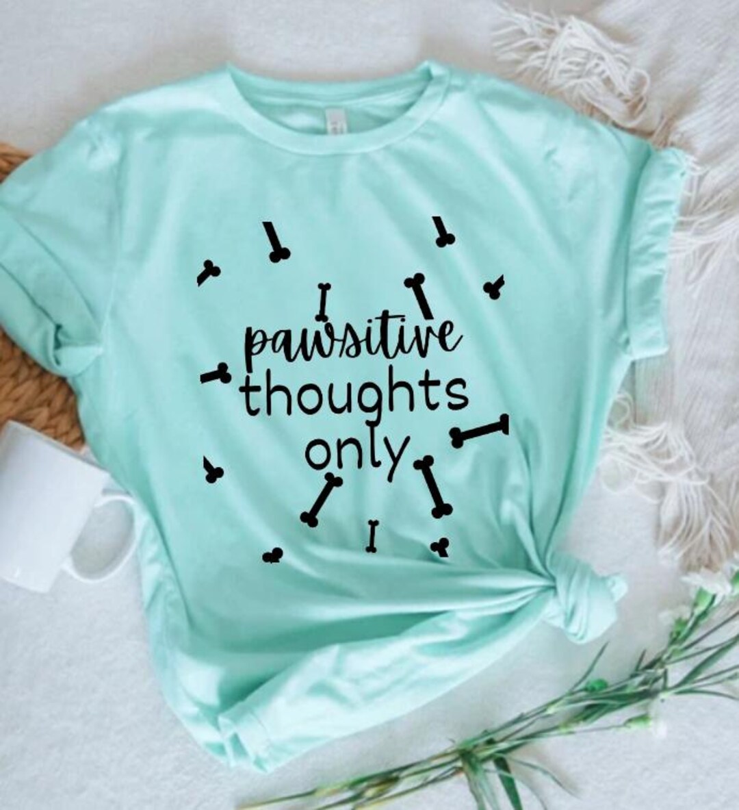 Pawsitive Thoughts Only SVG & PNG Files Dog Lover Shirts Dog Stickers ...