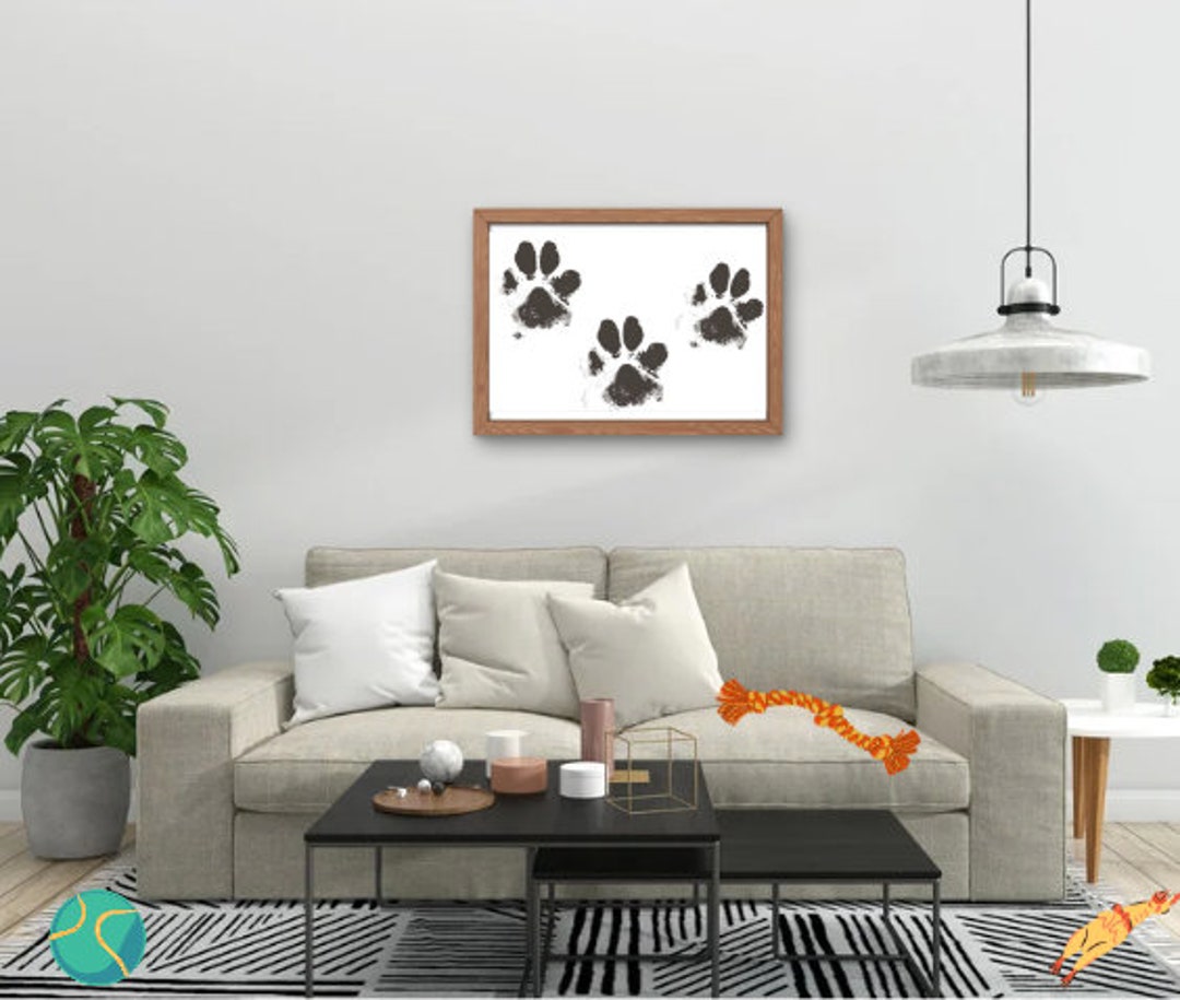 Paw Print Wall Art - Etsy