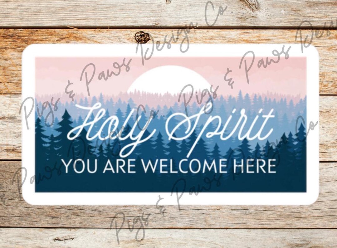 Holy Spirit Vinyl Sticker: Christian Bible Decal (3"x4") - Etsy