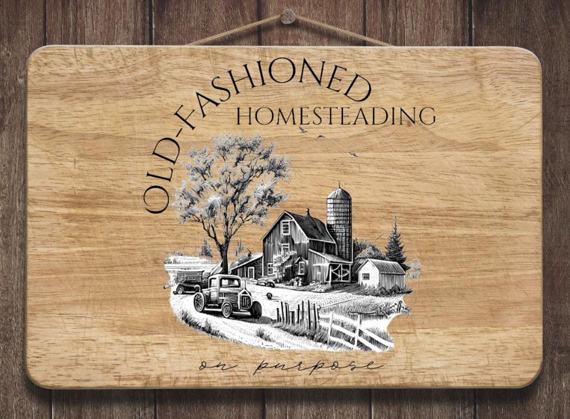 Old Fashioned Homesteading on Purpose SVG & PNG Files Homestead Shirts ...