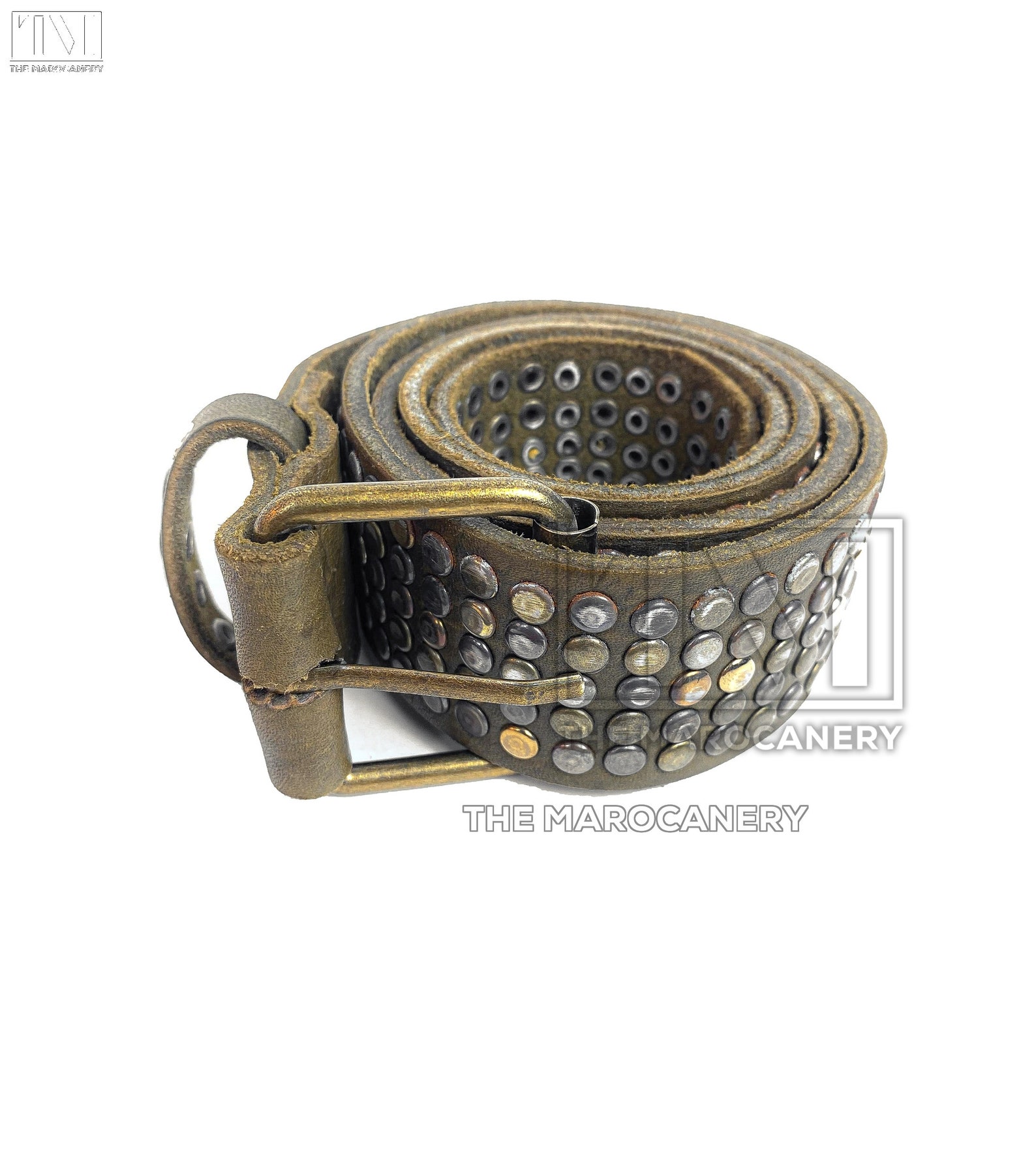 Handmade Studded Leather Belt - Add an Edge to Your Style With This ...