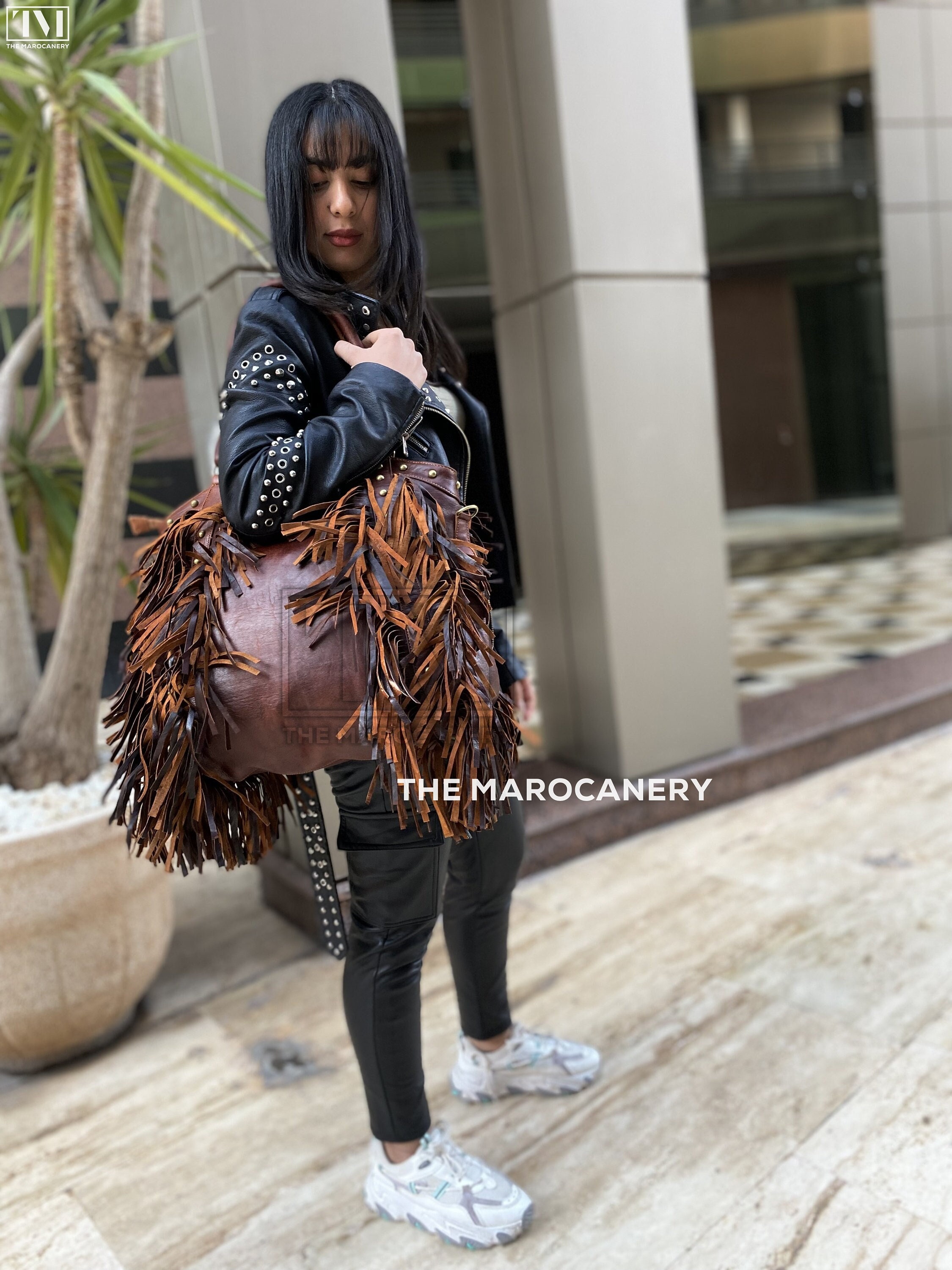 Handmade Leather Finge Bag, A Boho-chic Purse for the Free-spirited ...