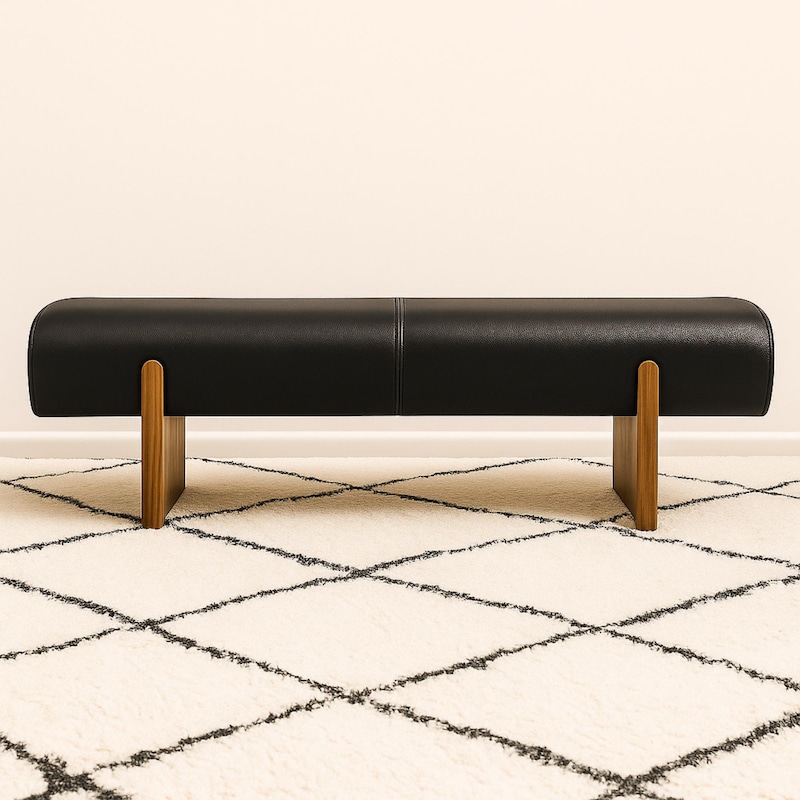 Leather Bench - Etsy