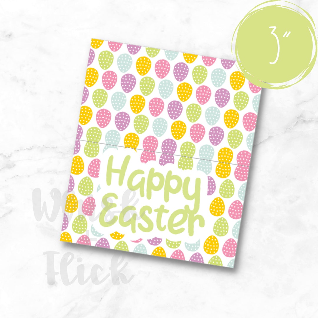 Happy Easter 3inch Bag Topper | Cookie Bag Topper | Easter Bag Topper ...