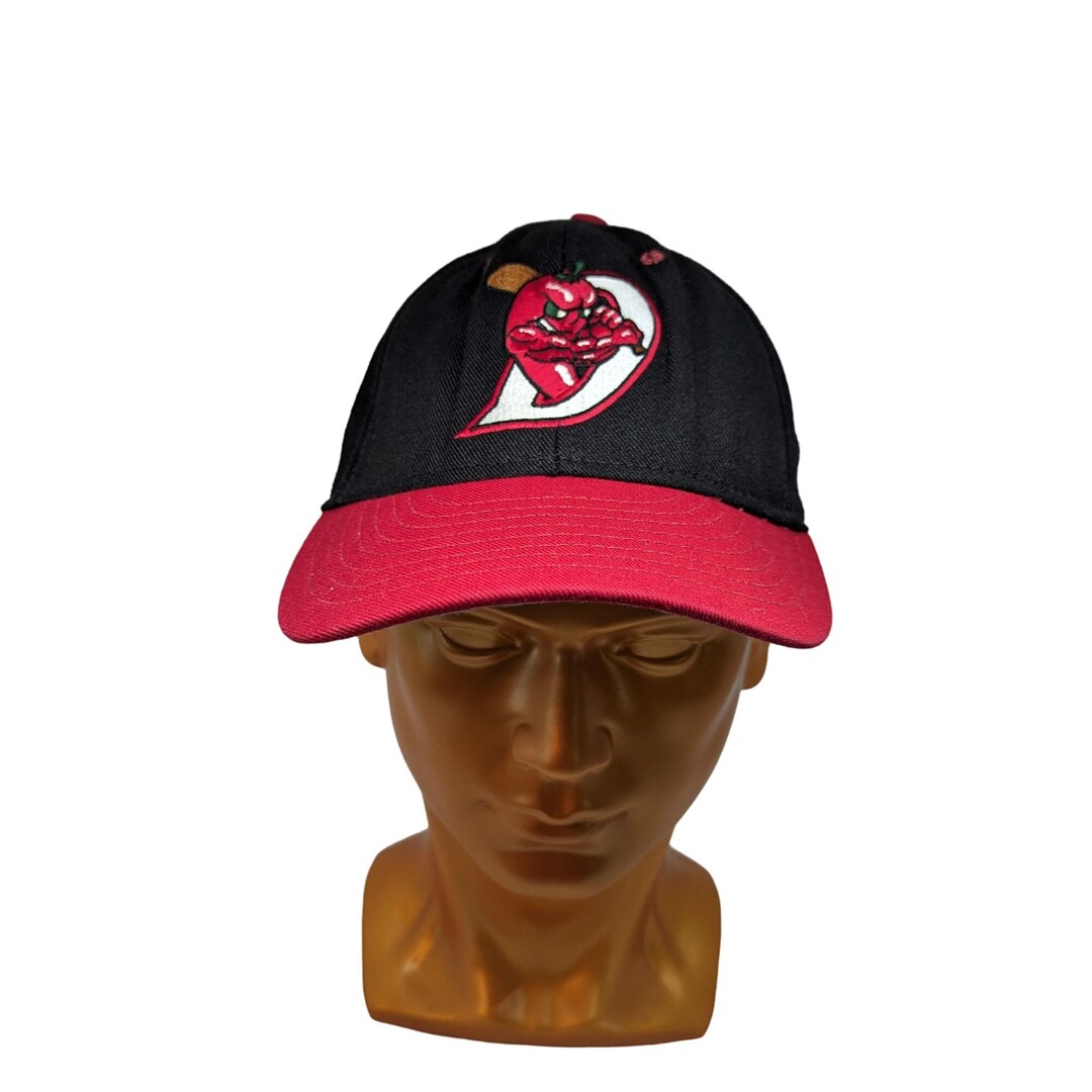 RARE Vintage Pro Line El Paso Diablos Baseball Hat Size 6 3/4 Black Red ...