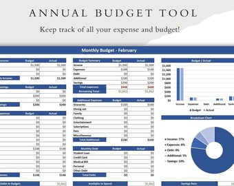 Monthly Personal Budget Tracker/monthly Home Budget Tracker/excel ...