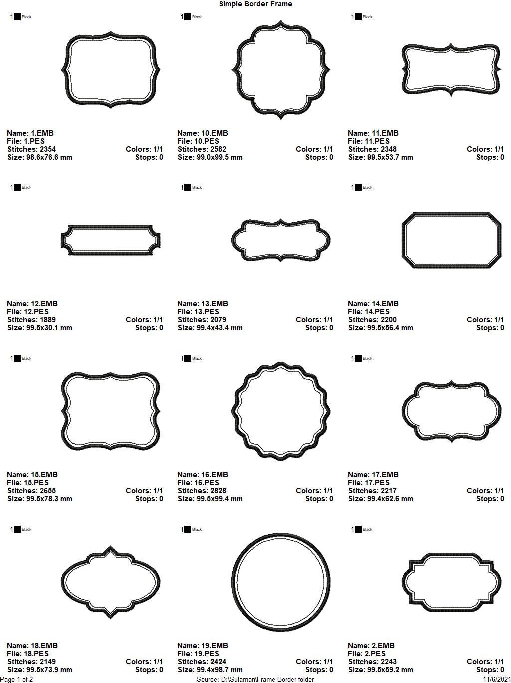 Simple Frame Border - Etsy