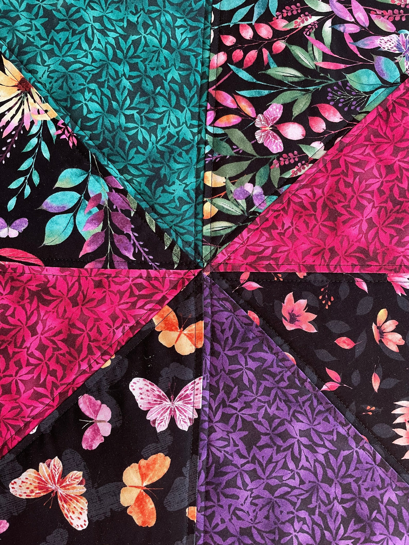 Jewel Tone Star Table Topper - 26" - Etsy