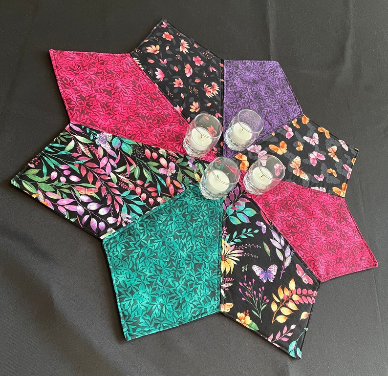 Jewel Tone Star Table Topper - 26" - Etsy