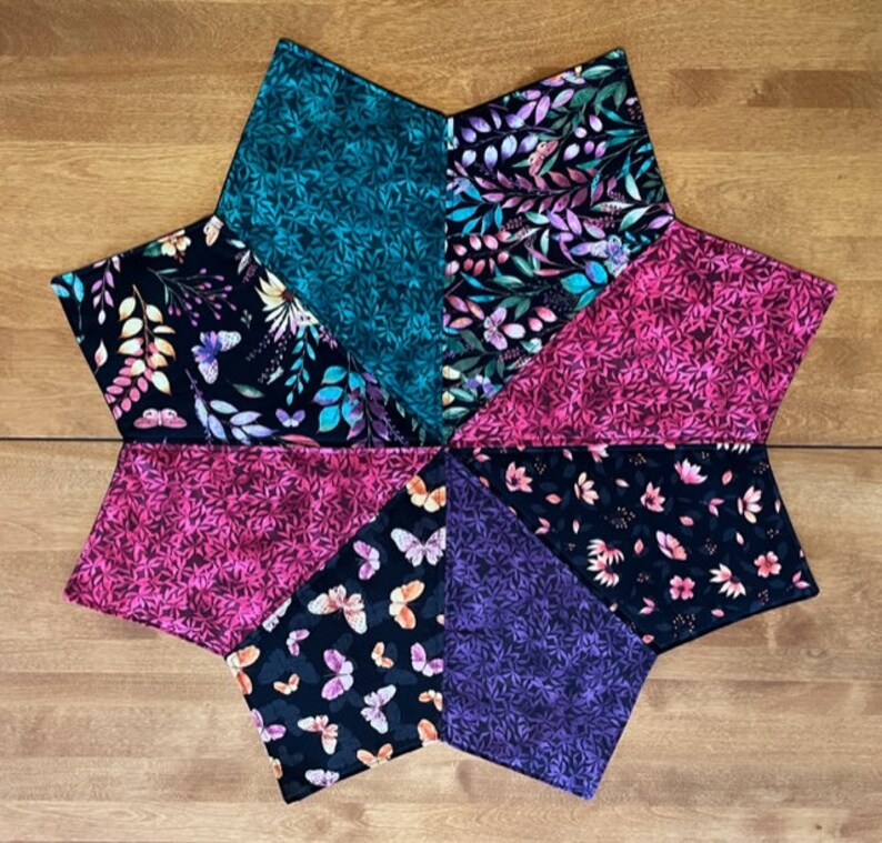 Jewel Tone Star Table Topper - 26" - Etsy