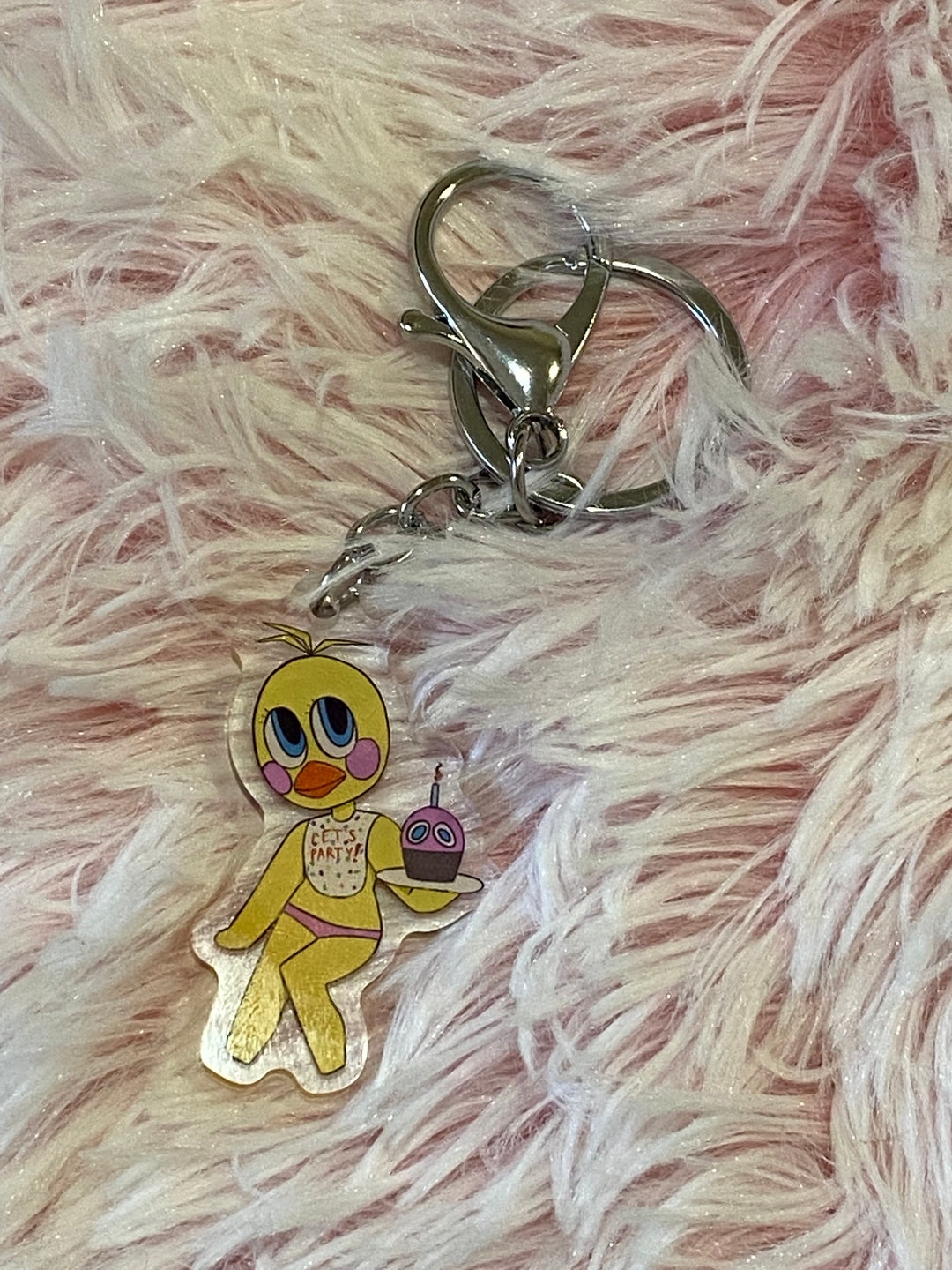 Toy Chica FNAF Keychain - Etsy