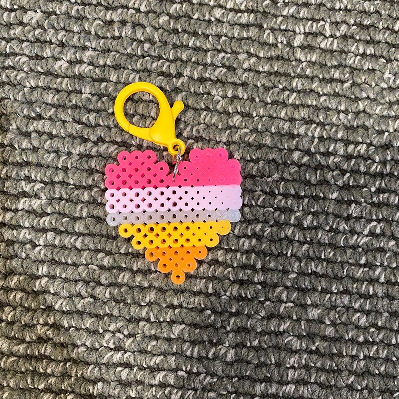 Perler Bead Keychain - Etsy