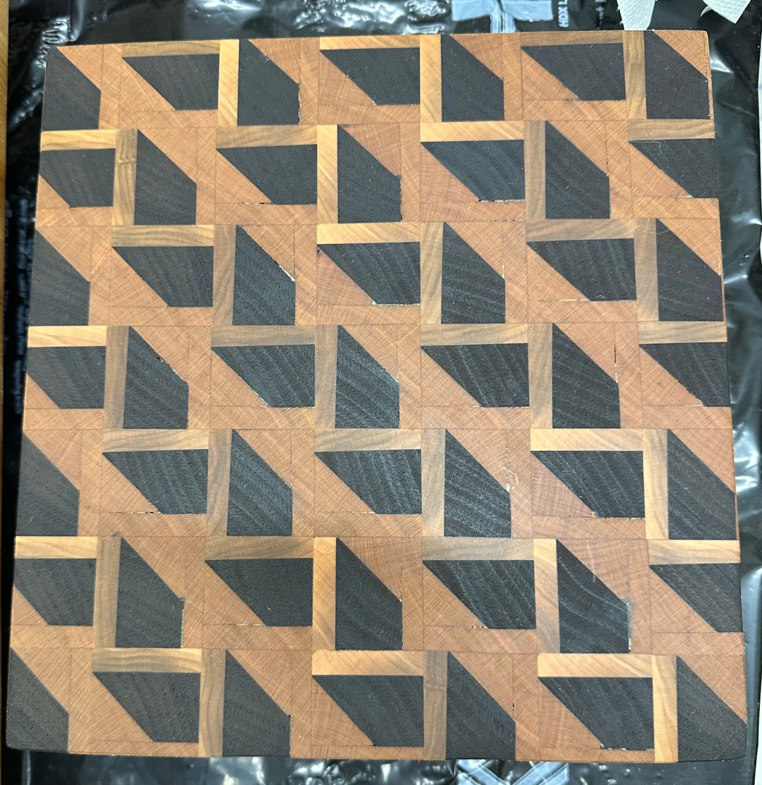 3D End Grain Step Pattern Cutting Board - Etsy