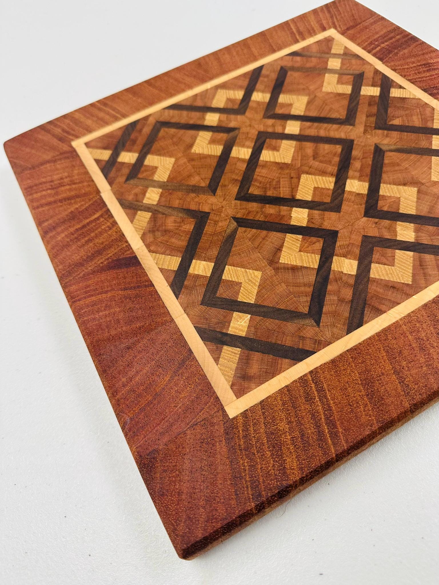 Woven End Grain Pattern Cutting Board - Etsy