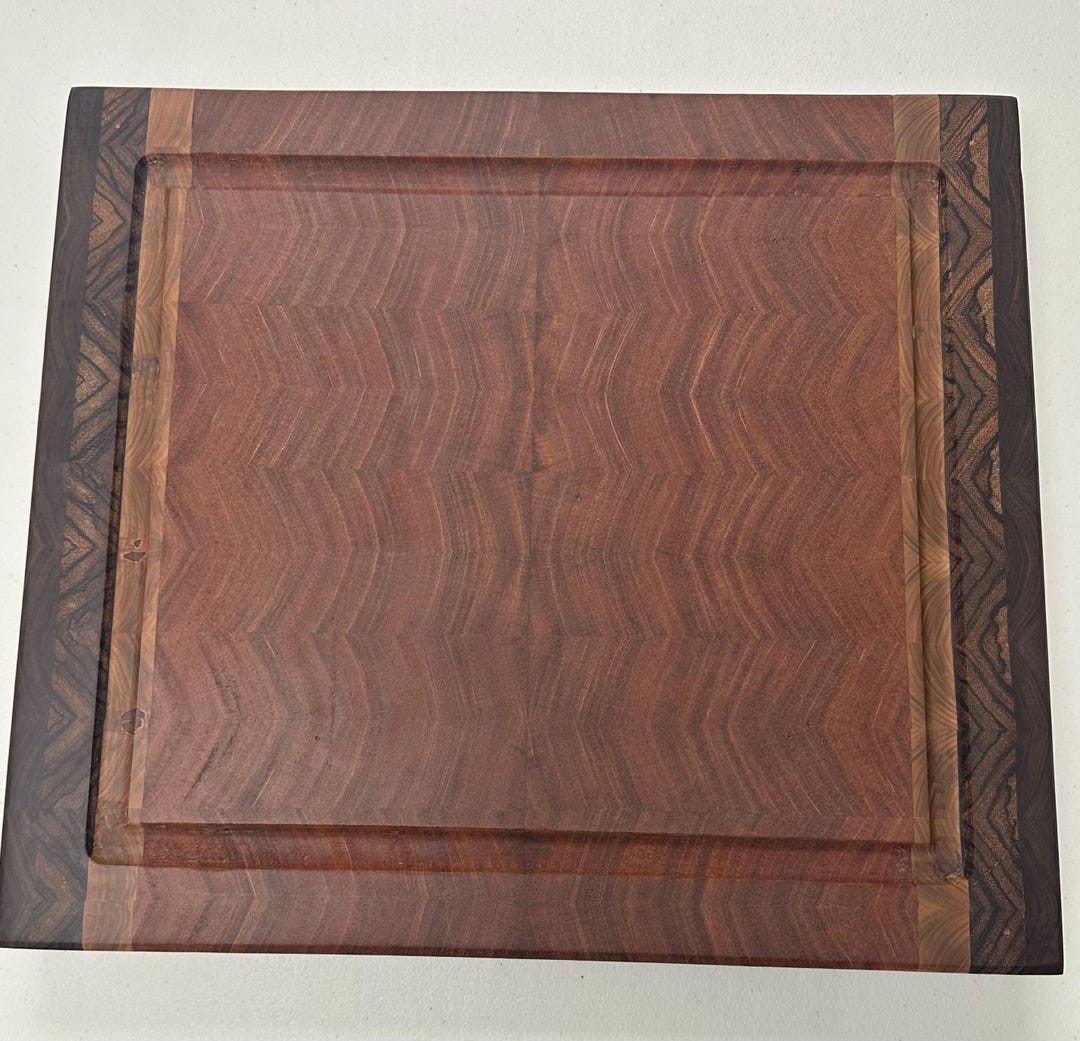 Mahogany End Grain Cutting Board - Etsy