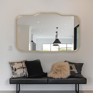 Wide Horizontal Wall Mirror | Vista Mirror by Asmiro | Elegant Mirror ...
