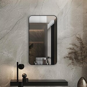 Rectangle Mirror With Rounded Corners, Minimalist Wall Mirror ...