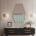 Elongated Hexagon Mirror, Contemporary Mirror, Full Length Mirror ...