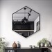 Hexagon Shaped Mirror, Geometrical Mirror, Polygon Mirror, Hexagon Wall ...