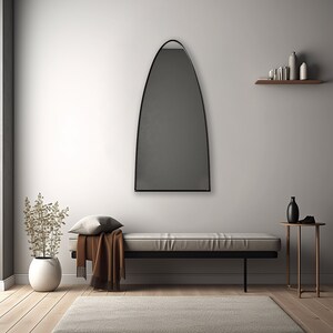 Elongated Arch Wall Mirror, Sleek Arched Vanity Mirror, Modern ...