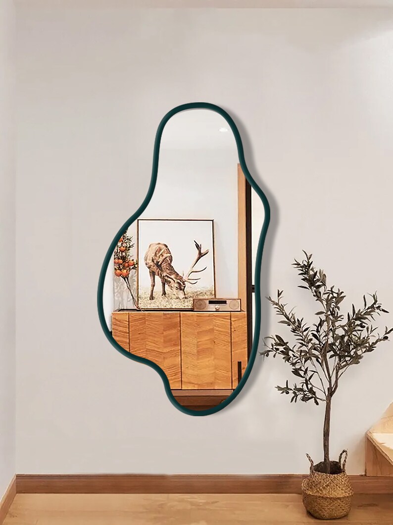 Asymmetrical Mirror Funky Design Mirror Wavy Mirror - Etsy