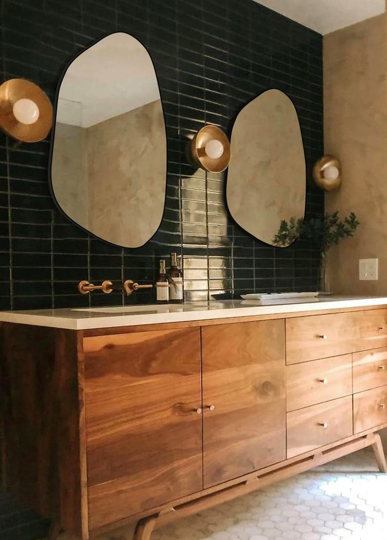 Asymmetrical Wall Mirror Freeform Mirror Mirror Wall Decor - Etsy