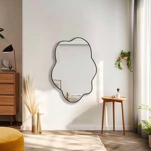 Wavy Mirror, Cloud Mirror, Funky Mirror, Asymmetrical Mirror, Irregular ...