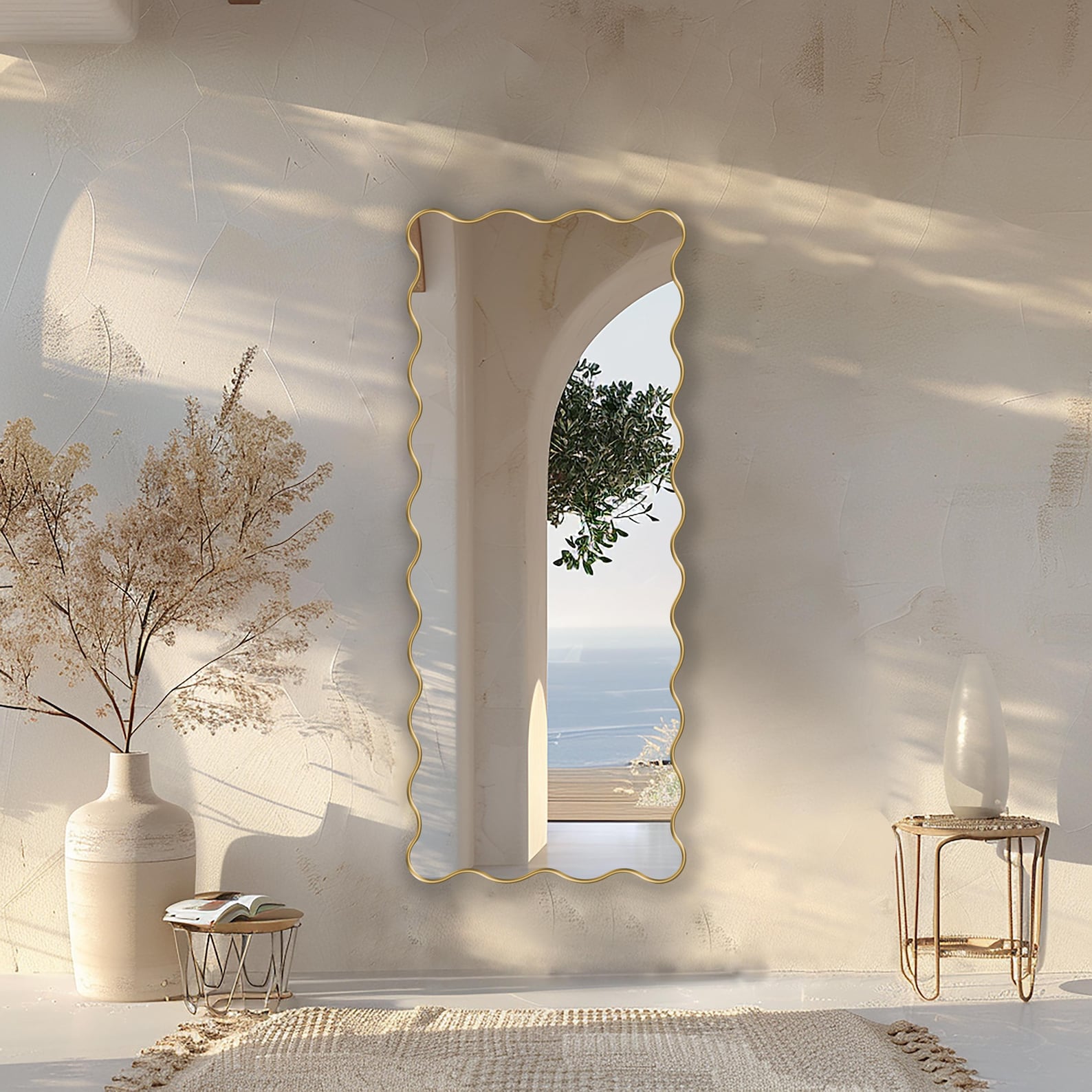 Modern Wall Mirror | Squiggly Mirror | Unique Mirror for Living Room or ...