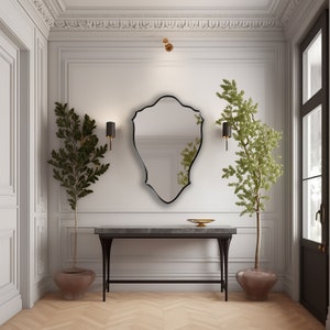 Majestic Mirror, Crest Mirror, Royal Mirror, Baroque Style Wall Mirror ...