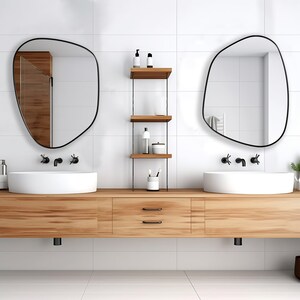 Asymmetrical Wall Mirror Freeform Mirror Mirror Wall Decor - Etsy