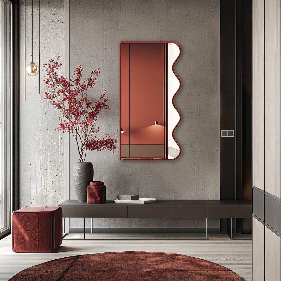 Squiggle Mirror | Funky Wall Mirror | Full-length Mirror | Stylish ...