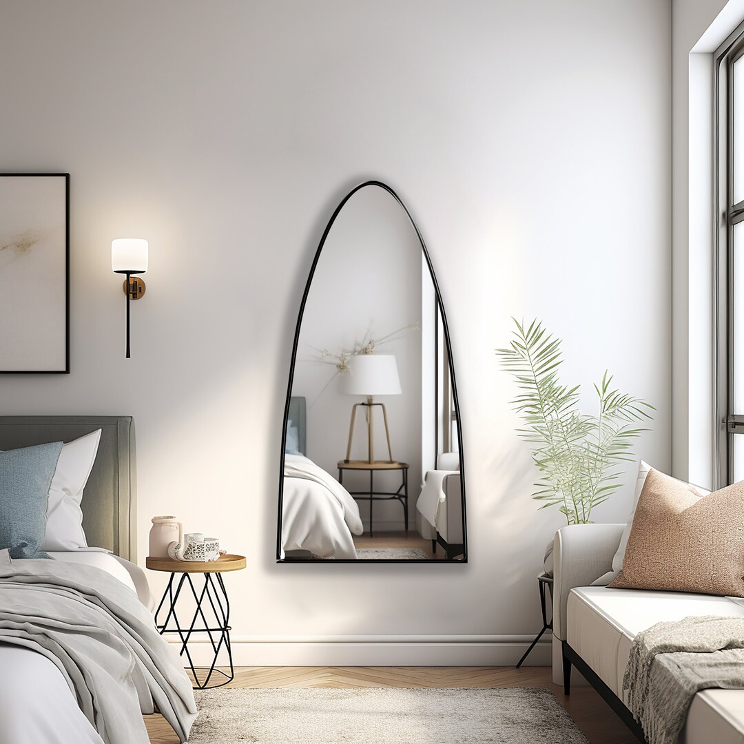Elongated Arch Wall Mirror, Sleek Arched Vanity Mirror, Modern ...