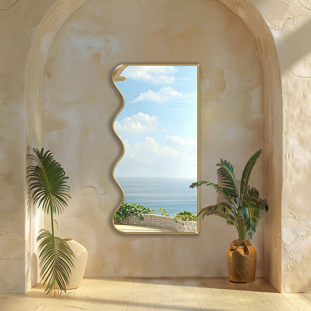 Squiggle Mirror | Funky Wall Mirror | Full-length Mirror | Stylish ...