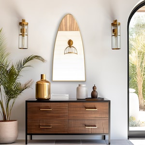Elongated Arch Wall Mirror, Sleek Arched Vanity Mirror, Modern ...
