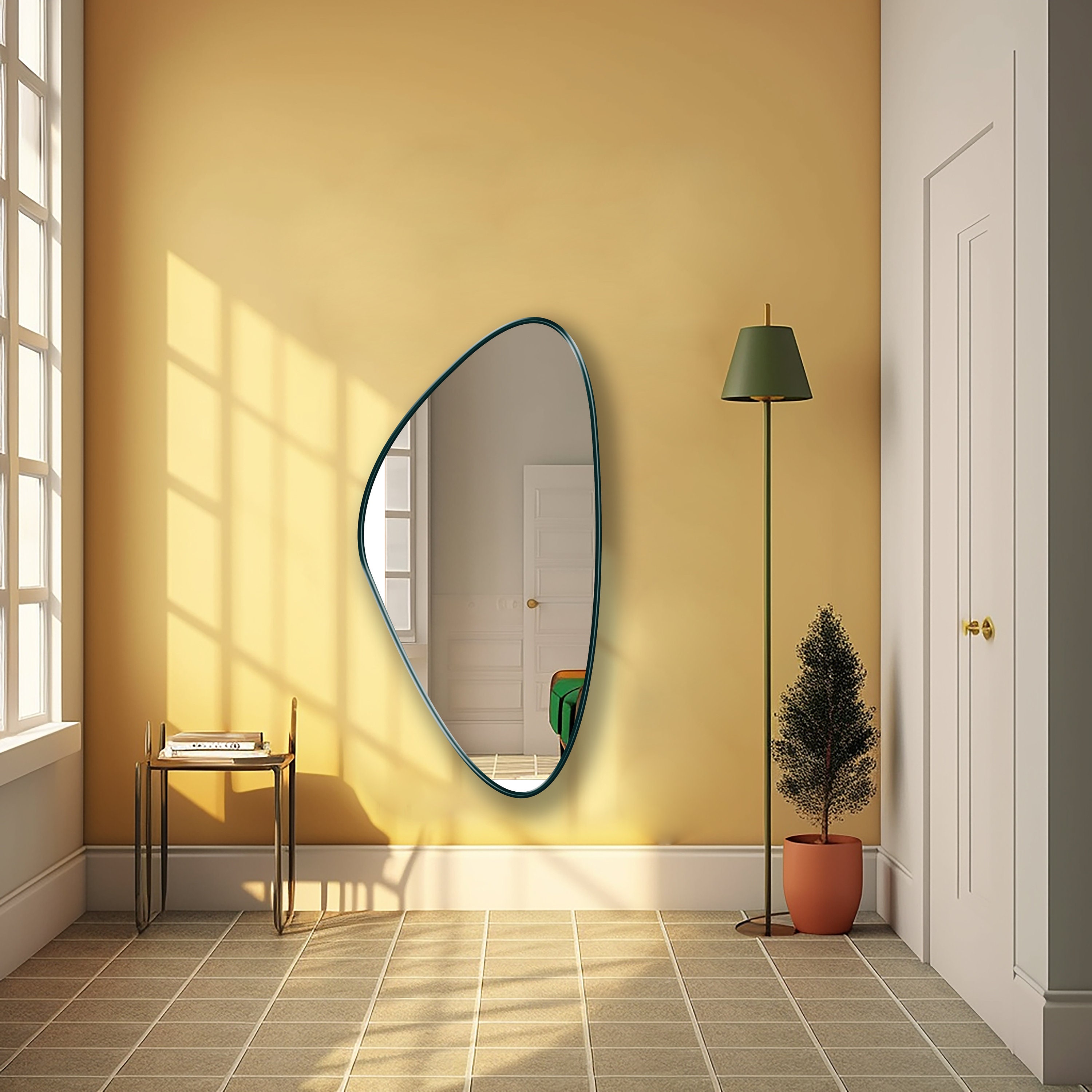 Asymmetrical Mirror, Triangle Mirror, Irregular Mirror, Aesthetic ...