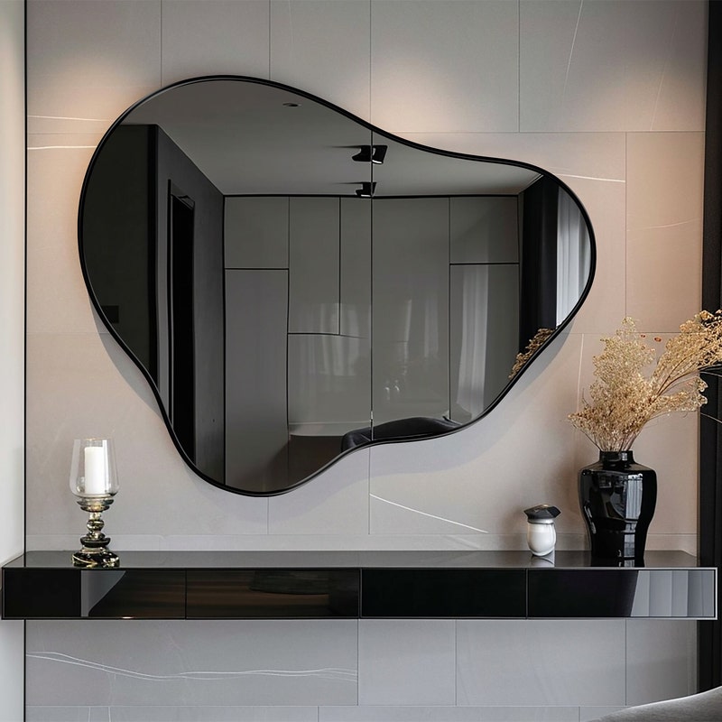 Large Wall Pebble Mirror - Etsy