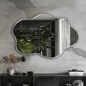 Wavy Mirror, Cloud Mirror, Funky Mirror, Asymmetrical Mirror, Irregular ...