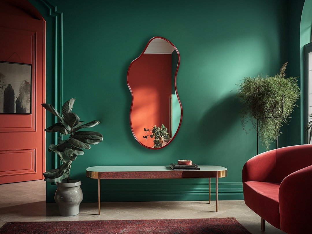 Hippo Mirror Funky Mirror Abstract Mirror Asymmetrical - Etsy