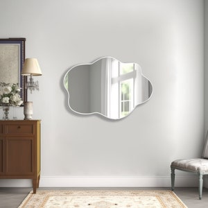 Wavy Mirror, Cloud Mirror, Funky Mirror, Asymmetrical Mirror, Irregular ...