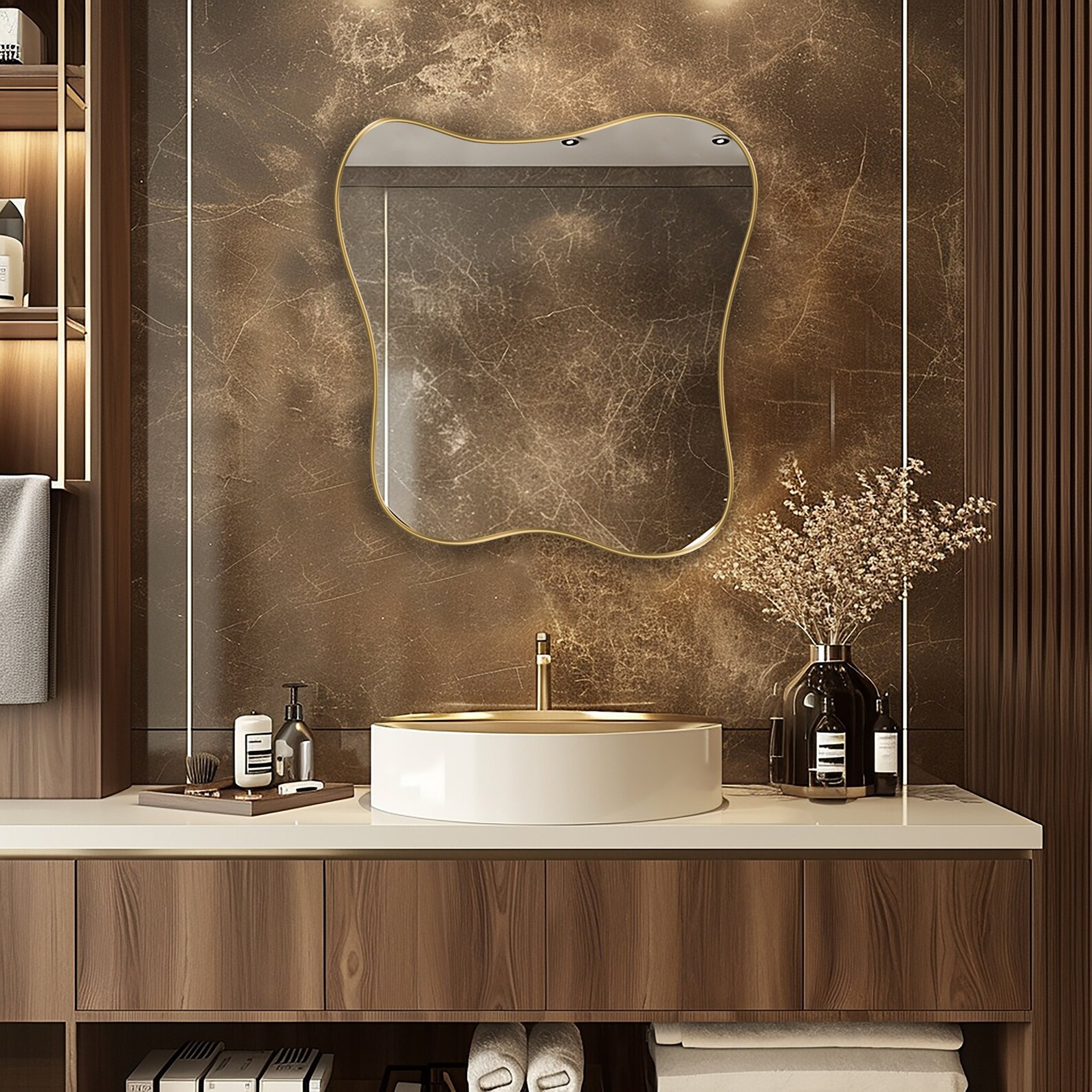 Tranquil Mirror, Freeform Mirror, Organic Shape Mirror, Irregular ...
