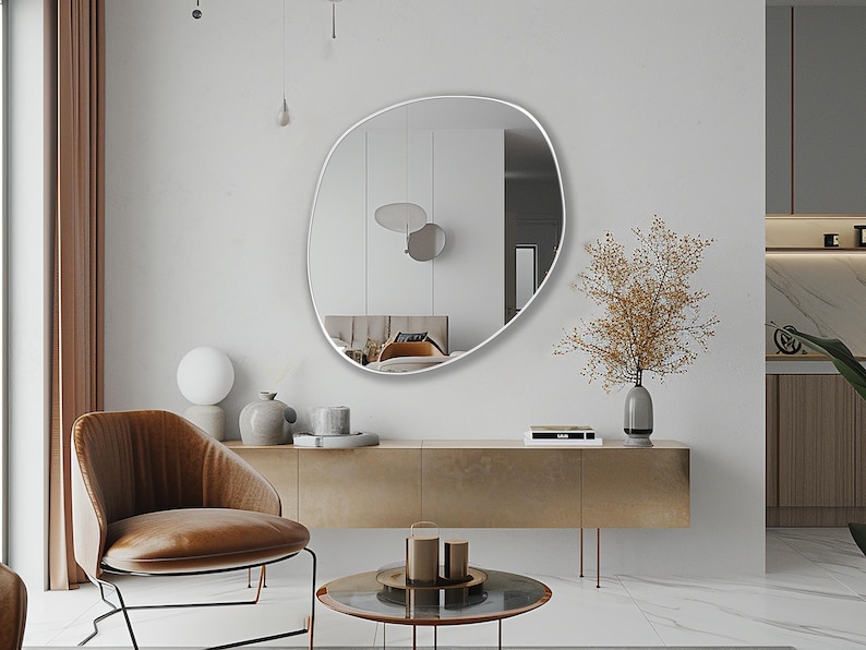 Freeform Mirror, Pebble Mirror, Asymmetrical Mirror, Abstract Mirror ...