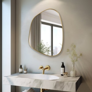 Gold Framed Asymmetrical Mirror - New Elegant Piece for Your Home Decor ...