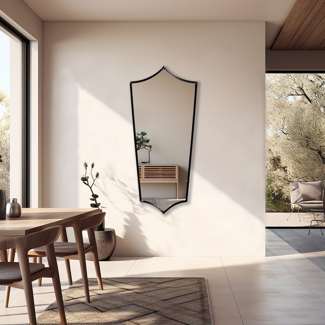 Lance Mirror | Elegant Tapered Wall Mirror | Unique Lance Shaped ...