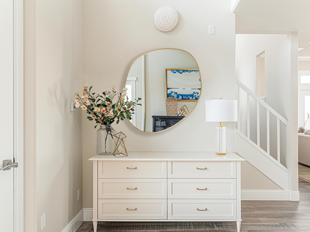 Freeform Mirror, Pebble Mirror, Asymmetrical Mirror, Abstract Mirror ...