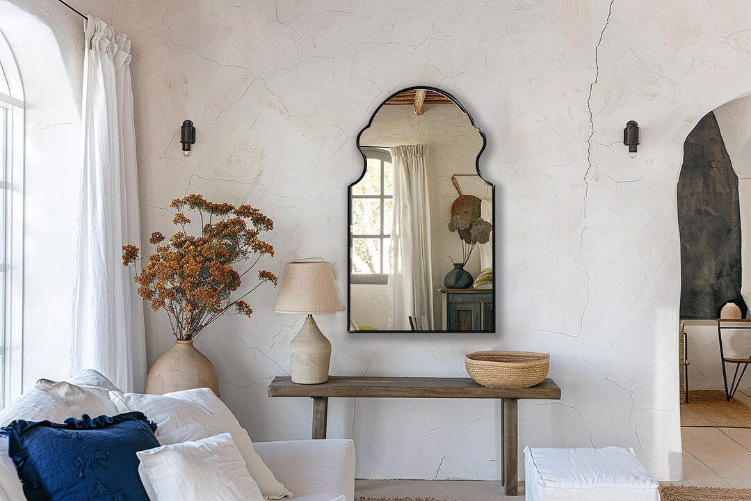 Bohemian Mirror | Bathroom Vanity Mirror | Elegant Powder Room Mirror ...