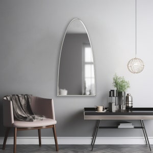 Elongated Arch Wall Mirror, Sleek Arched Vanity Mirror, Modern ...