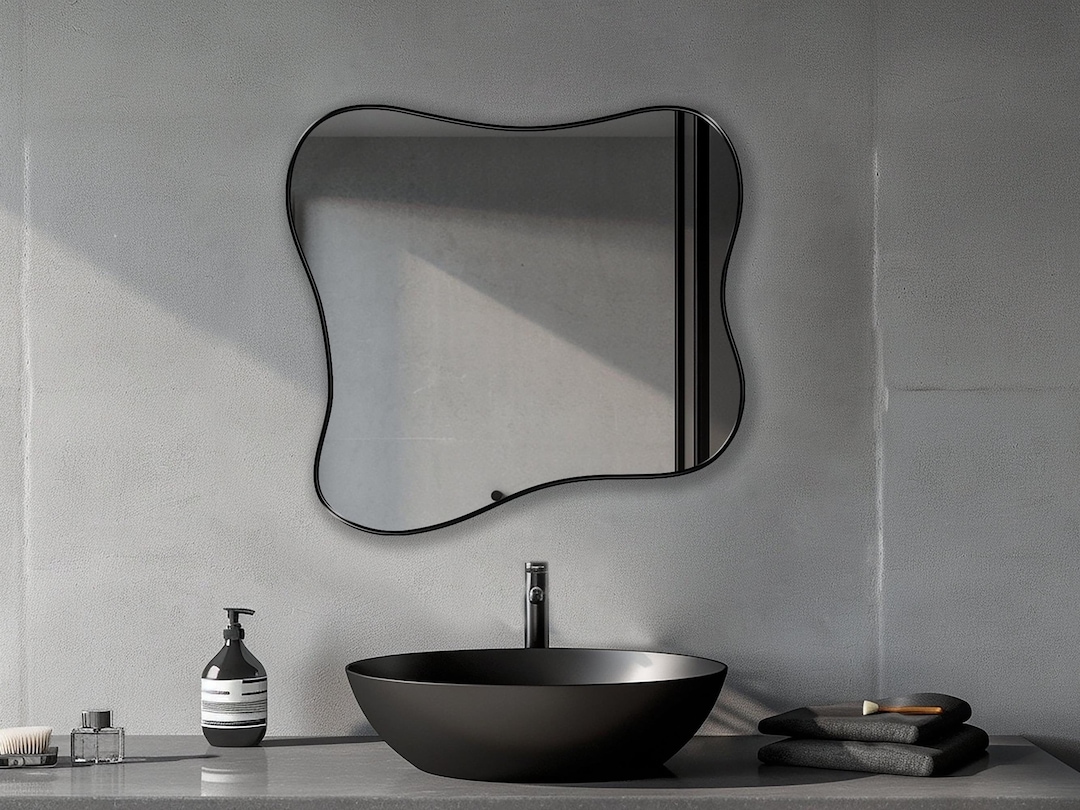 Tranquil Mirror, Freeform Mirror, Organic Shape Mirror, Irregular ...